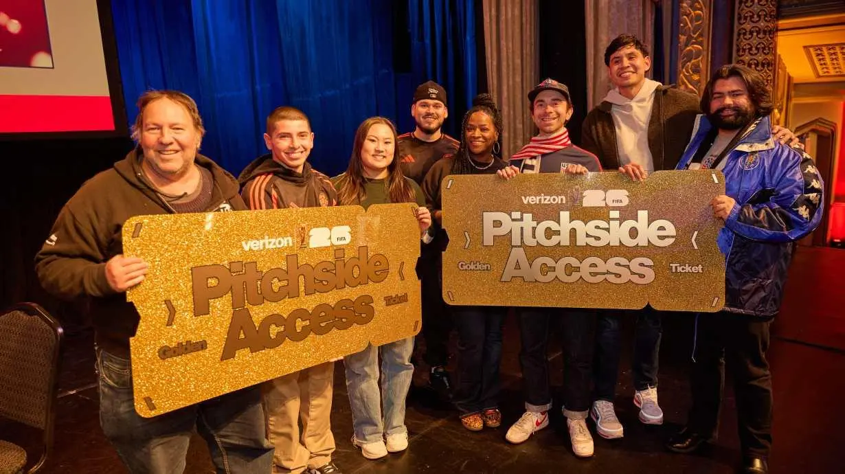 Verizon surprises customers with first-ever pitchside 'Golden Tickets ...