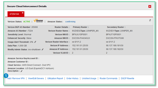 Amazon Web Services (AWS) Direct Connect